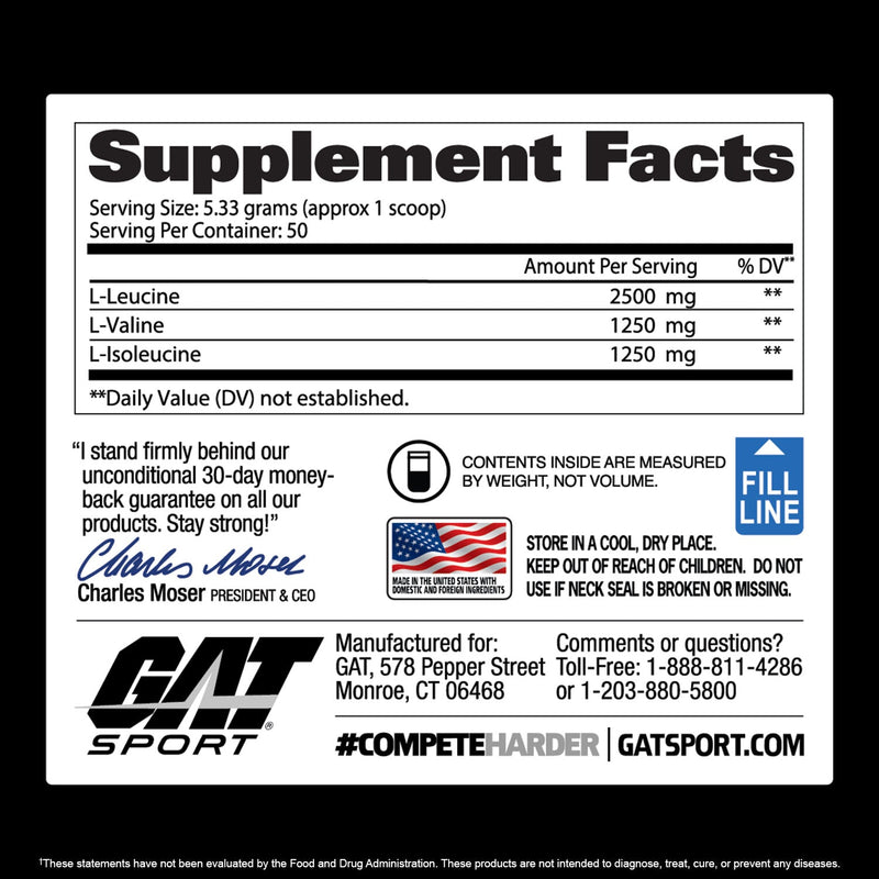 GAT SPORT BCAA POWDER - 266g